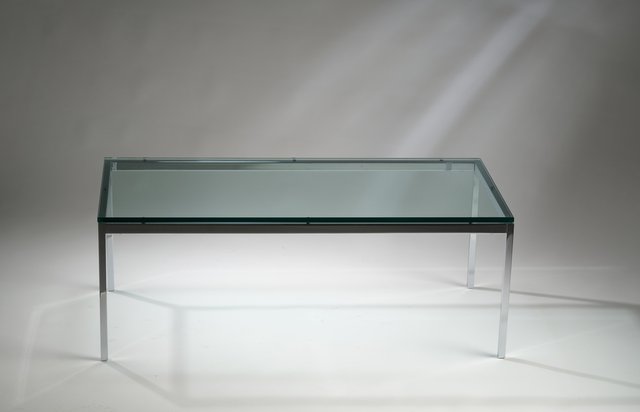 Table Basse en Acier Chromé et Verre Trempé par Florence Knoll pour Knoll Studio, 2000 en vente ...