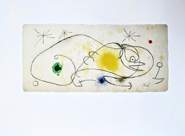 Joan Miro, Vogel, Stern, Lithographie, 1976 bei Pamono kaufen
