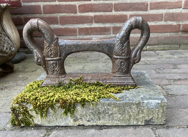 Cast Iron Boot Scraper on Bluestone, 1900s for sale at Pamono
