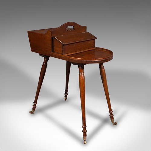 Antique English Victorian Butlers Silver Valet Stand in Walnut, 1880s ...