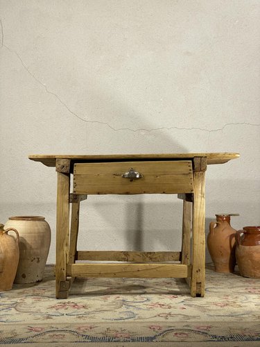 Vintage Rustic Table in Pine for sale at Pamono