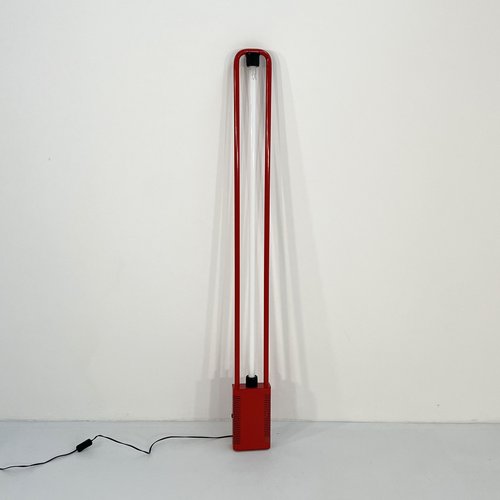 Große Rote Uno Neon Lampe von Gian N. Gigante für Zerbetto, 1980er bei ...