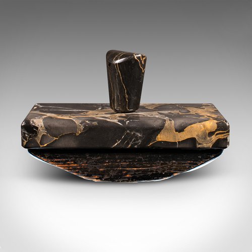 Vintage Art Deco English Ink Blotter in Marble, 1930s for sale at Pamono