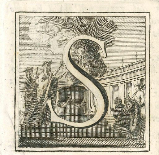 Various Artists, Letter of the Alphabet S, Original Etching, 18th ...