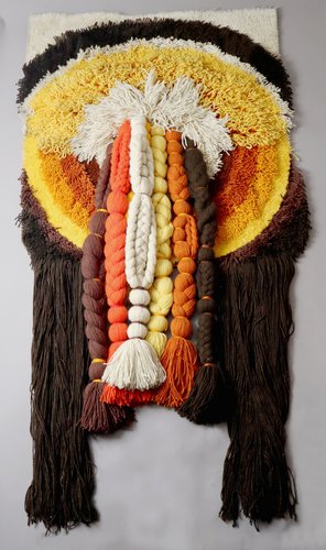 Macrame Wall Rug from Desso Netherlands, 1970s for sale at Pamono