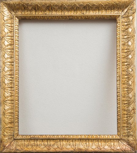 Empire Neapolitan Frame in Golden and Carved Wood, 1800s for sale at Pamono