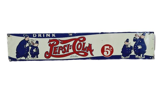 Original Pepsi Cola Tin Sign, 1940 for sale at Pamono