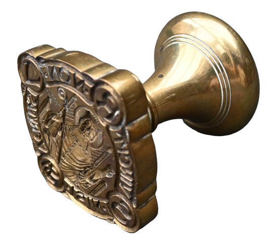 Large Bronze Stamp Seal for sale at Pamono