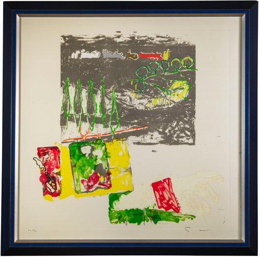 Mario Schifano, Composition, 1988, Sérigraphie en vente sur Pamono