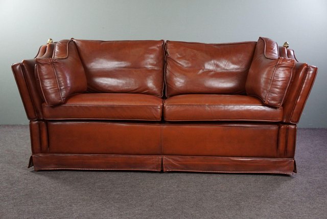 2 Seat Castle Bank Made from High -Quality Cattle Lecturer in Cognac ...