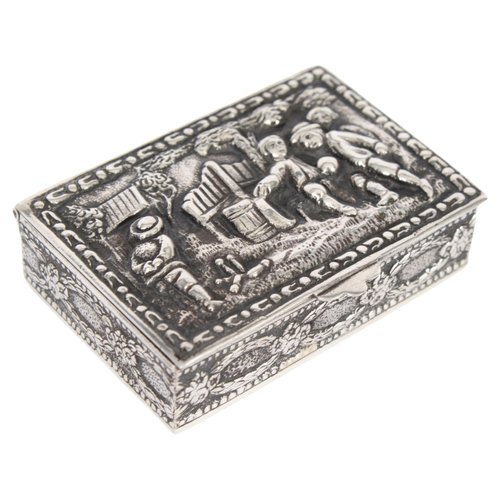 Antique Spanish Sterling Silver Snuff Box, 1900s for sale at Pamono