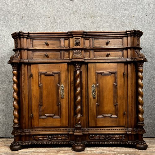 Alsatian Stained Solid Wood Buffet for sale at Pamono