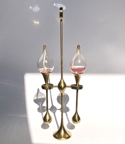 Clear Drops Oil Lamp by Freddie Andersen, 1970s for sale at Pamono