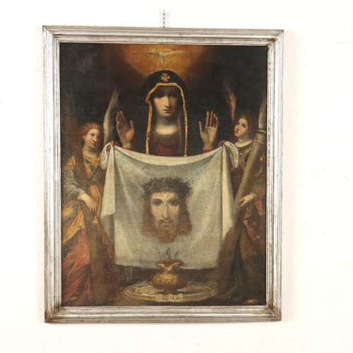 Santa Veronica and the Sacred Veil, Oil on Canvas,Framed for sale at Pamono
