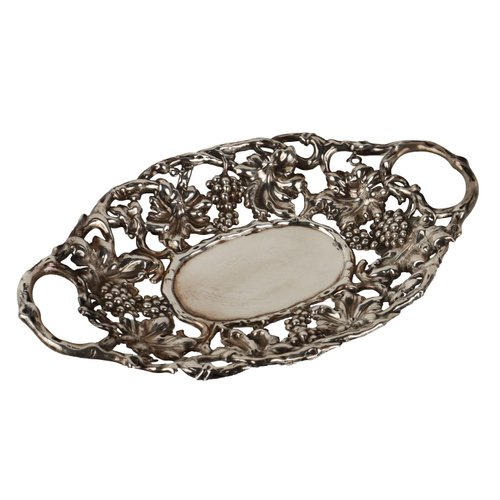 Silver Tray with Basket Details, Milan for sale at Pamono