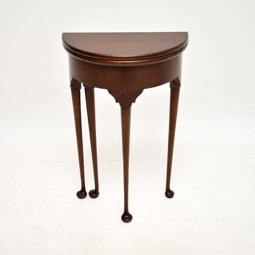 Table d'Appoint Demi Lune, Géorgie, 1780s en vente sur Pamono