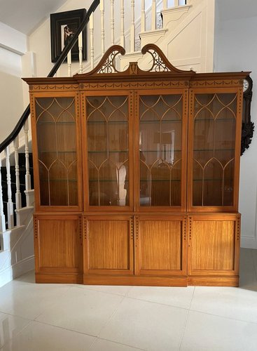 Antique breakfront china cabinet store