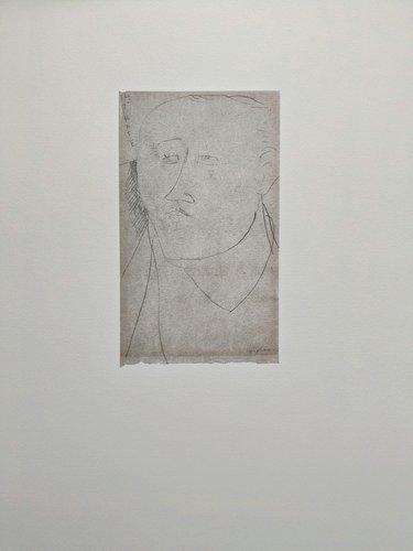 Amedeo Modigliani, Man's portrait(Il Frate), Limited Edition Lithograph ...
