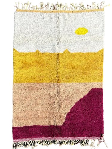 Moroccan Handwoven Area Rug, 2000s for sale at Pamono