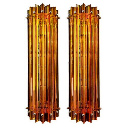 Mid-Century Italian Wall Sconces, 1990s, Set of 3 for sale at Pamono