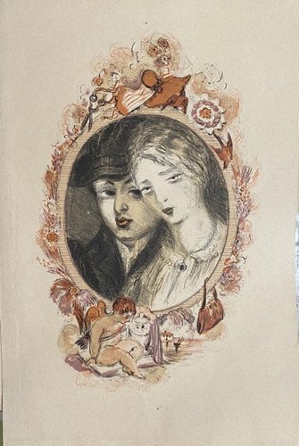 Jacques Marie Gaston Onfroy de Bréville, Woman Portrait, Lithograph on ...