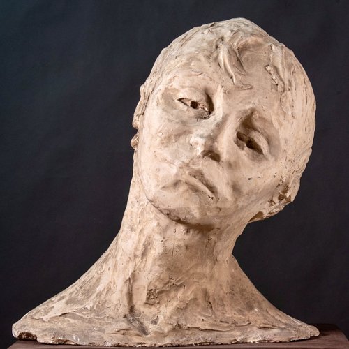 Ida Fuà, Italian Modern Bust, 1950s, Plaster Sculpture for sale at Pamono