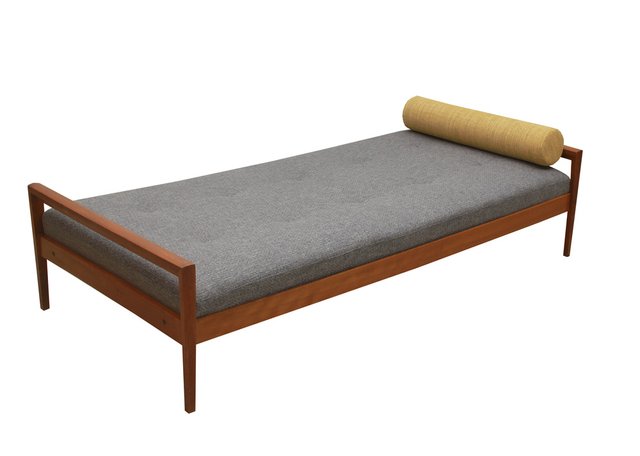 Divan Vintage Gris et Jaune, 1965 en vente sur Pamono