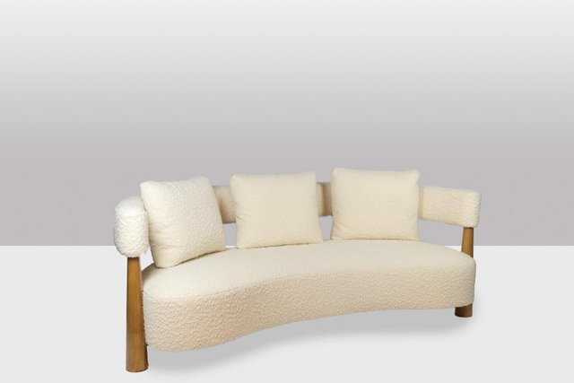 Canapé 3 Places en Forme de Haricot en vente sur Pamono