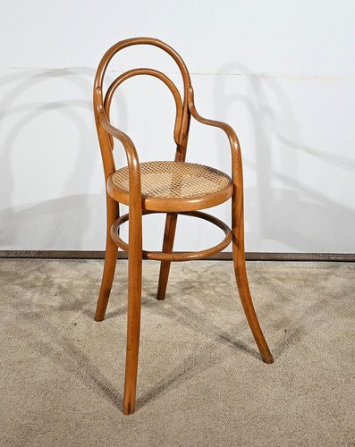 Früher 20. Jh. Kinderhochstuhl aus gebogener Buche von Michael Thonet ...