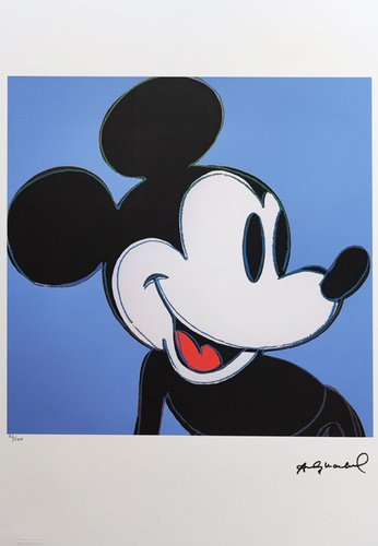 Andy Warhol, Mickey Mouse, 1980s, Lithographie en vente sur Pamono