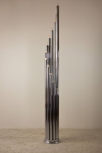 Mid-Century Organ Floor Lamp attributed to Goffredo Reggiani for ...