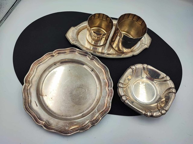 Plates, Trays, Plate & Containers, 1920s, Set of 5 for sale at Pamono