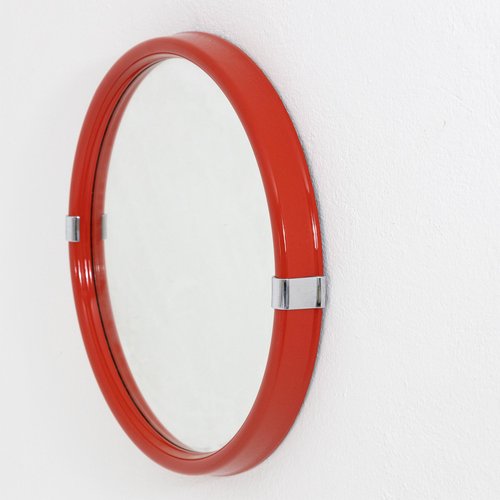 Red Mirrors, 1960s, Set of 2 for sale at Pamono
