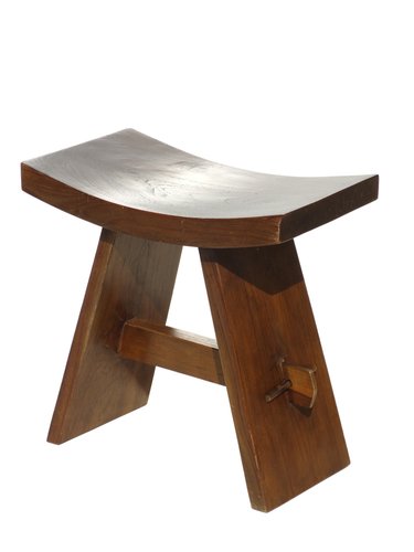 Japanese Wooden Stool for sale at Pamono