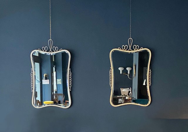 Specchi, anni '50, set di 2 in vendita su Pamono