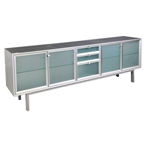 Italian Modern Pandora Glass and Metal Sideboard by Antonia Astori for ...