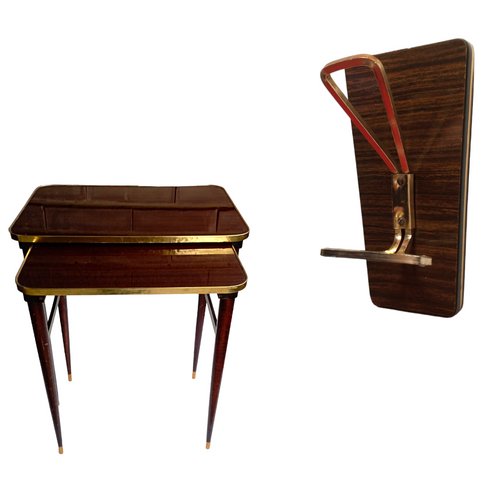 Mid-Century Formica Wall Rack for sale at Pamono