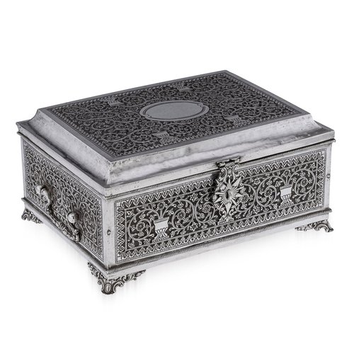 20th Century Indian Kutch Silver Treasure Chest, 1900s for sale at Pamono