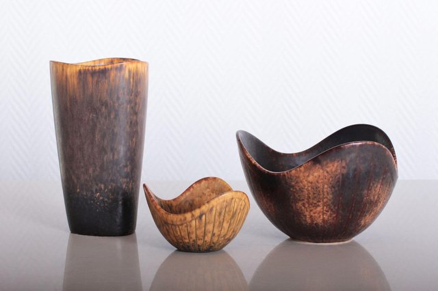 Scodelle di Gunnar Nylund per Rörstrand, set di 3 in vendita su Pamono