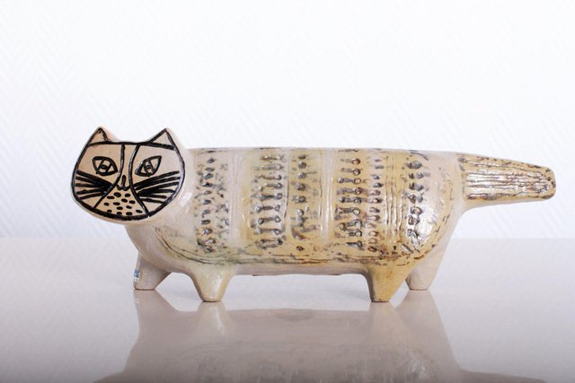 Gatto in gres di Lisa Larson per Gustavsberg in vendita su Pamono