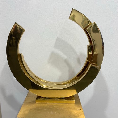 Golden Orbit Sculpture by Kuno Vollet for sale at Pamono
