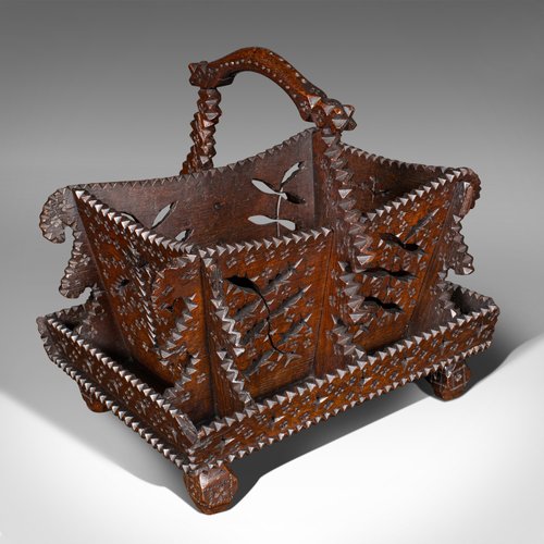 German Oak Truffle Collecting Trug, 1890s for sale at Pamono