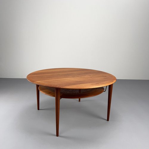 Round FD-515 Minerva Coffee Table in Teak by Peter Hvidt & Orla ...