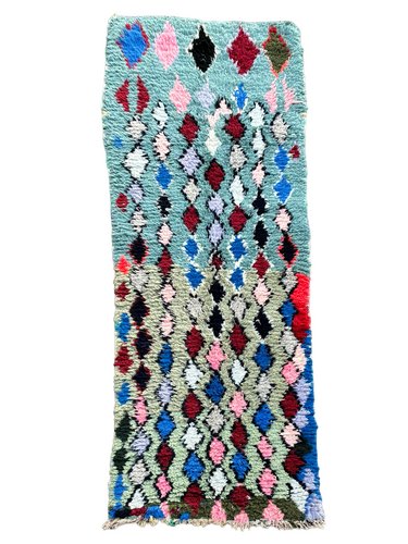 Moroccan Blue Berber Rug, 1980s for sale at Pamono