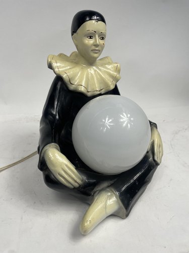 Pierrot Lamp in Ceramic, 1960s for sale at Pamono