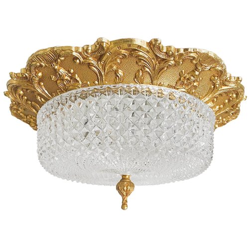 Baroque Ceiling Lamp Messing Facet Cut Glass Ceiling Ceiling French ...
