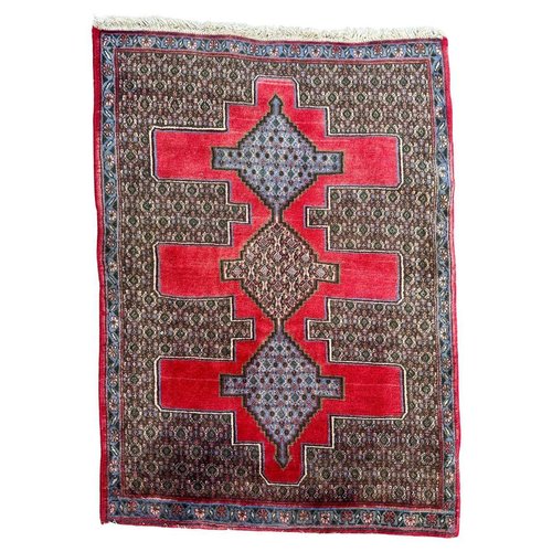 Vintage Senneh Rug, 2000s for sale at Pamono