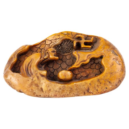 Chinese Soapstone Buddhist Carving Desk Seal Sculpture, 19th Century ... Chinese Soapstone Buddhist Carving Desk Seal Sculpture, 19th Century ...