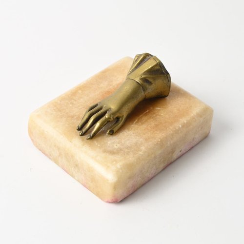 19th Century Victorian Ladies Hand Paperweight for sale at Pamono