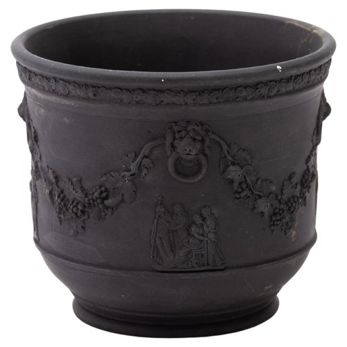 Black Basalt Neoclassical Planter Jardiniere from Wedgwood for sale at ...